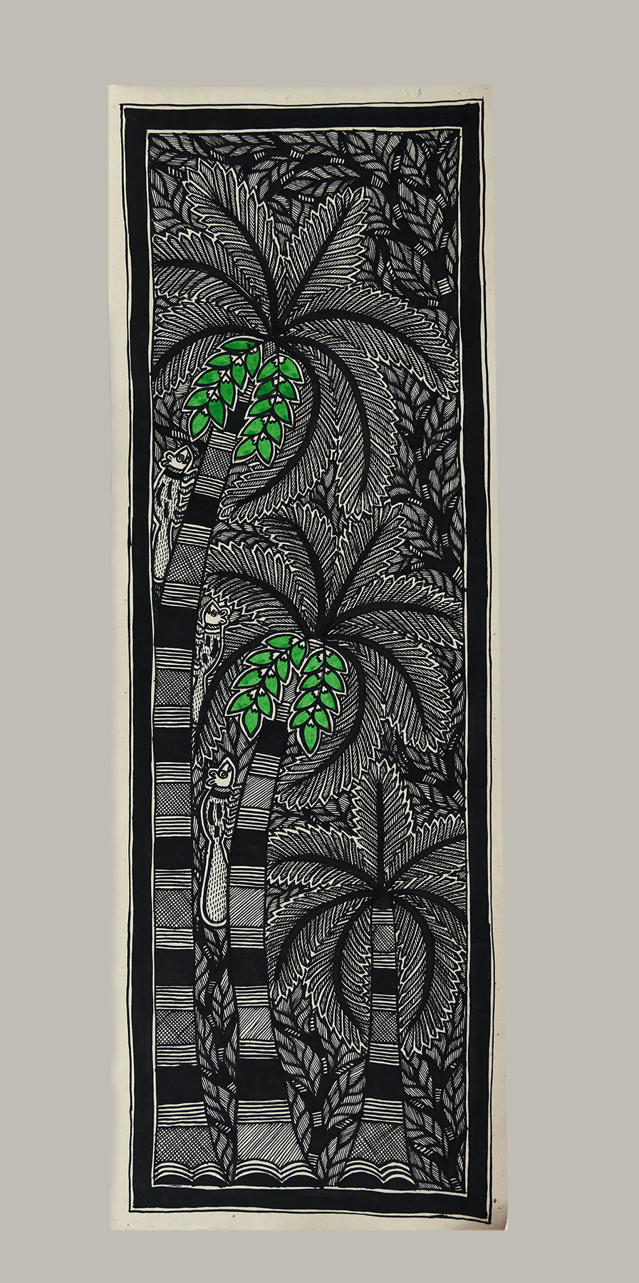 Tribal Bird Motif – Godna Horizontal Painting – RP_14